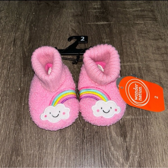 wonder nation | Shoes | Wonder Nation Baby Girl Pink Rainbow Slippers ...